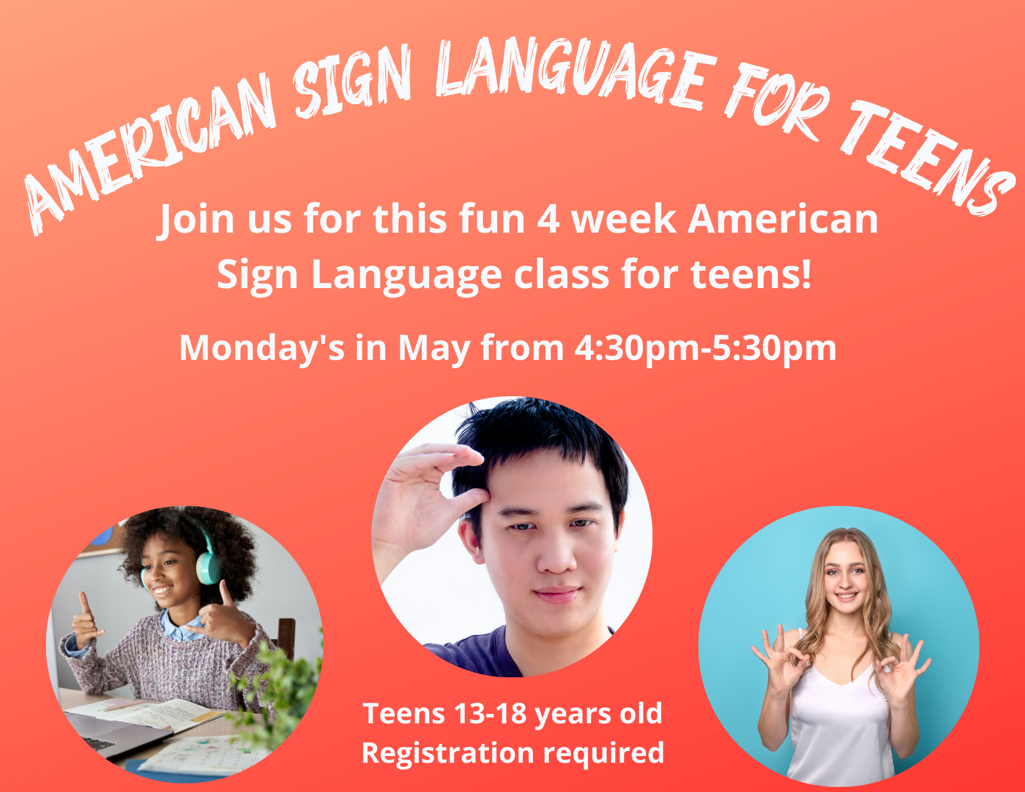 American Sign Language Class for Teens | Uintah County Library